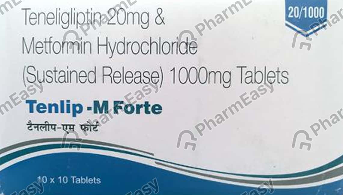 Tenlip M Forte Strip Of 10 Tablets: Uses, Side Effects, Price & Dosage ...
