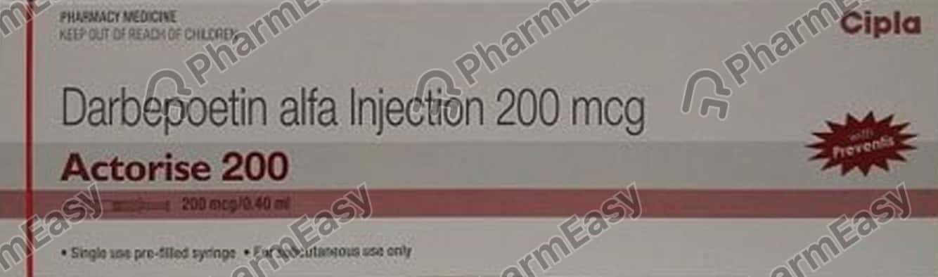 Actorise 200 MCG Injection (0.4): Uses, Side Effects, Price & Dosage ...