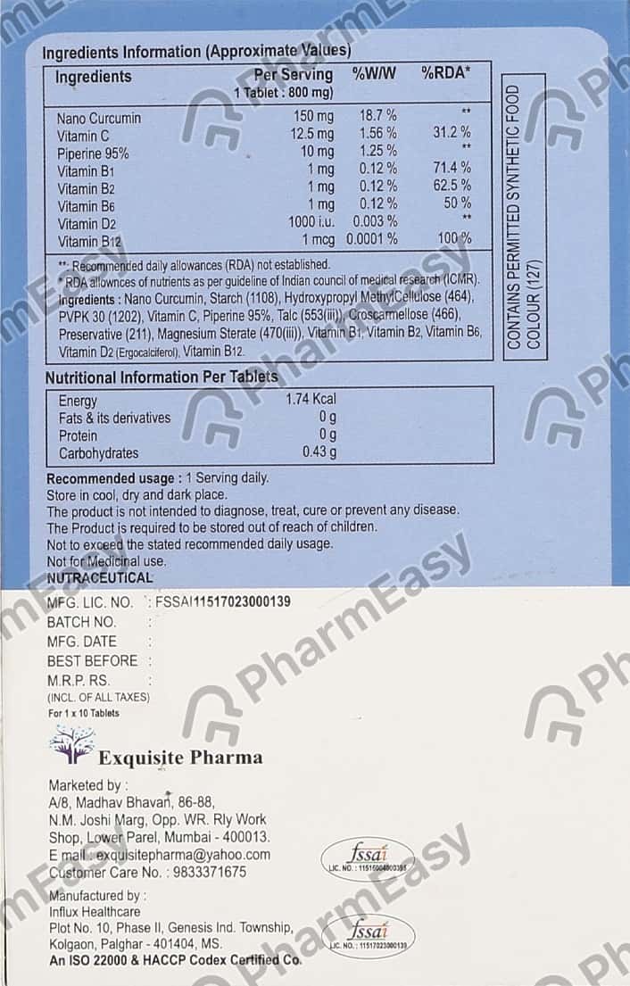 Buy Curcuzit Strip Of 10 Tablets Online at Flat 15% OFF | PharmEasy