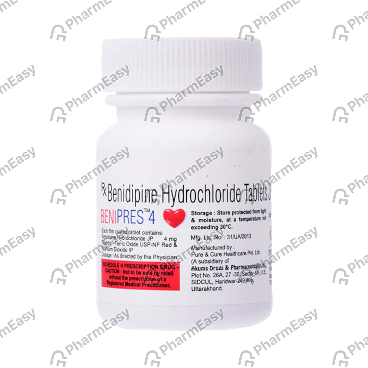 Benipres 4 MG Tablet (30): Uses, Side Effects, Price & Dosage | PharmEasy
