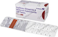Glimy Mv 2mg Strip Of 10 Tablets: Uses, Side Effects, Price & Dosage ...