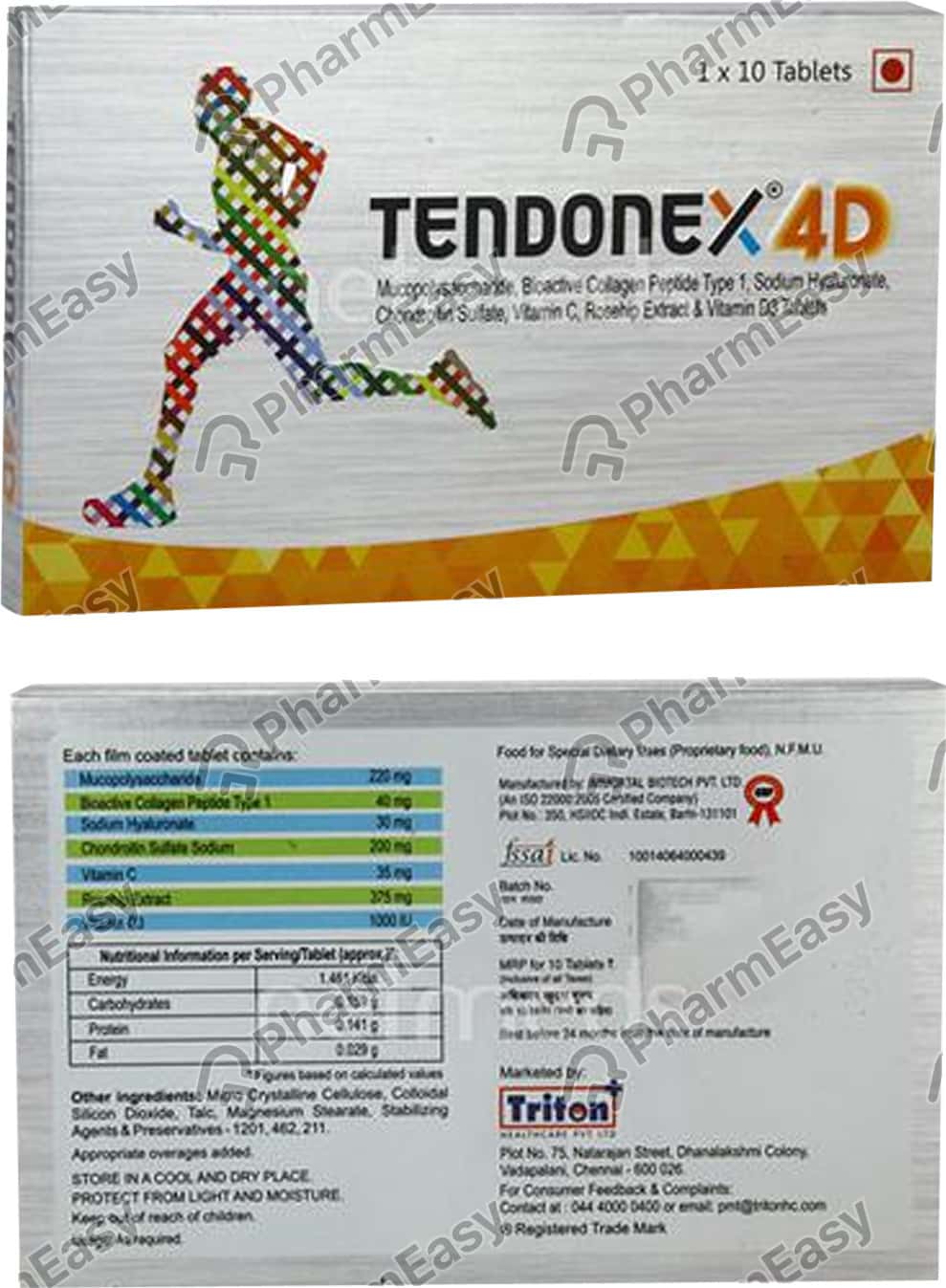 Buy Tendo Cure 4d Strip Of 10 Tablets Online & Save Up to 24% at PharmEasy