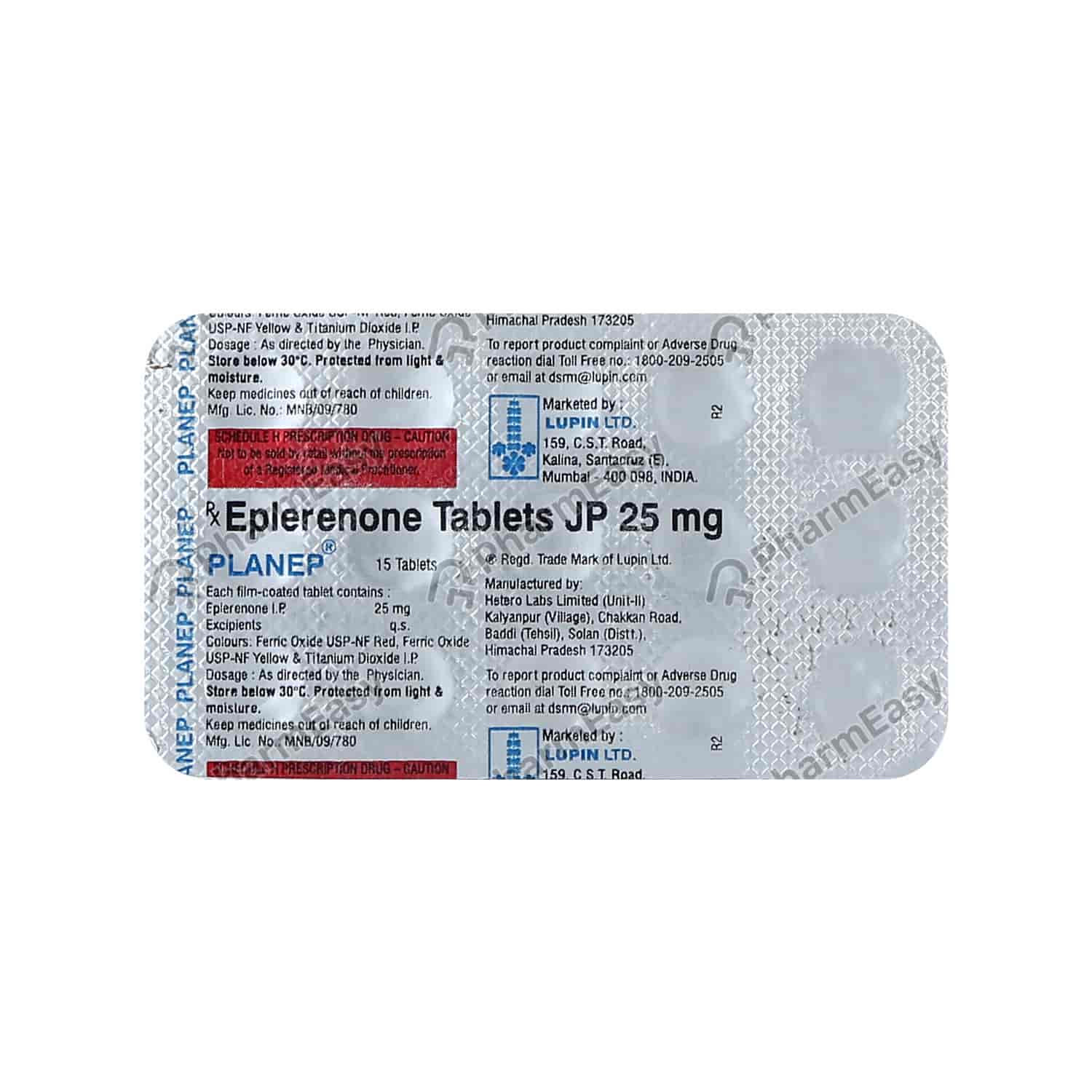 Buy Planep 25mg Strip Of 15 Tablets Online at Flat 18% OFF* | PharmEasy