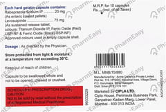 Rabesec Ls 75/20 Strip Of 10 Capsules: Uses, Side Effects, Price ...