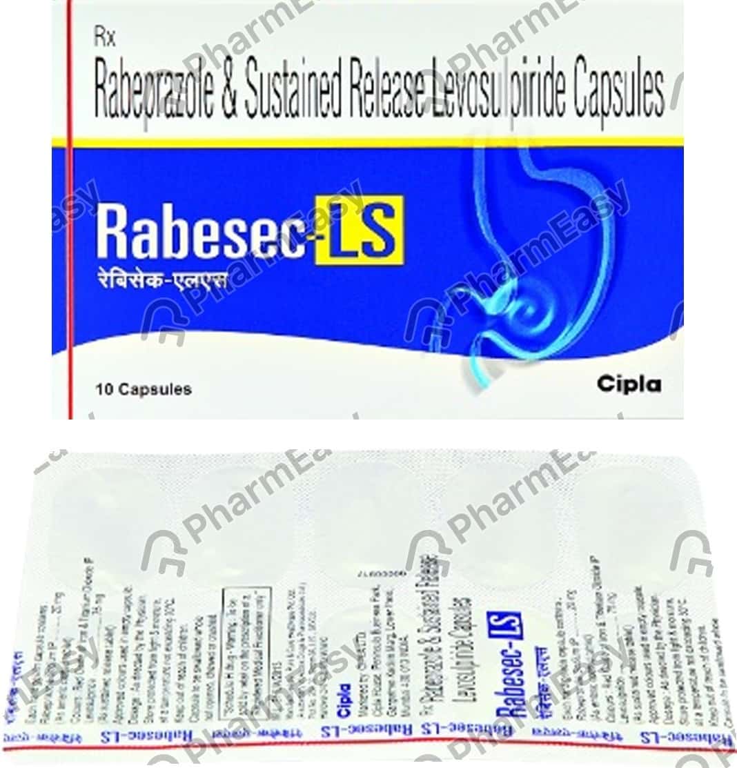 Rabesec Ls Strip Of 10 Capsules: Uses, Side Effects, Price, Dosage ...