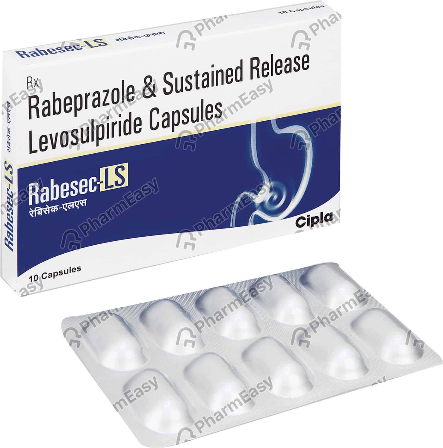 Rabesec Ls Strip Of 10 Capsules: Uses, Side Effects, Price & Dosage ...