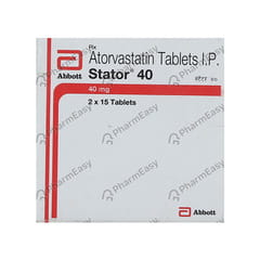 Stator 40 MG Tablet (15) - Uses, Side Effects, Dosage, Composition ...