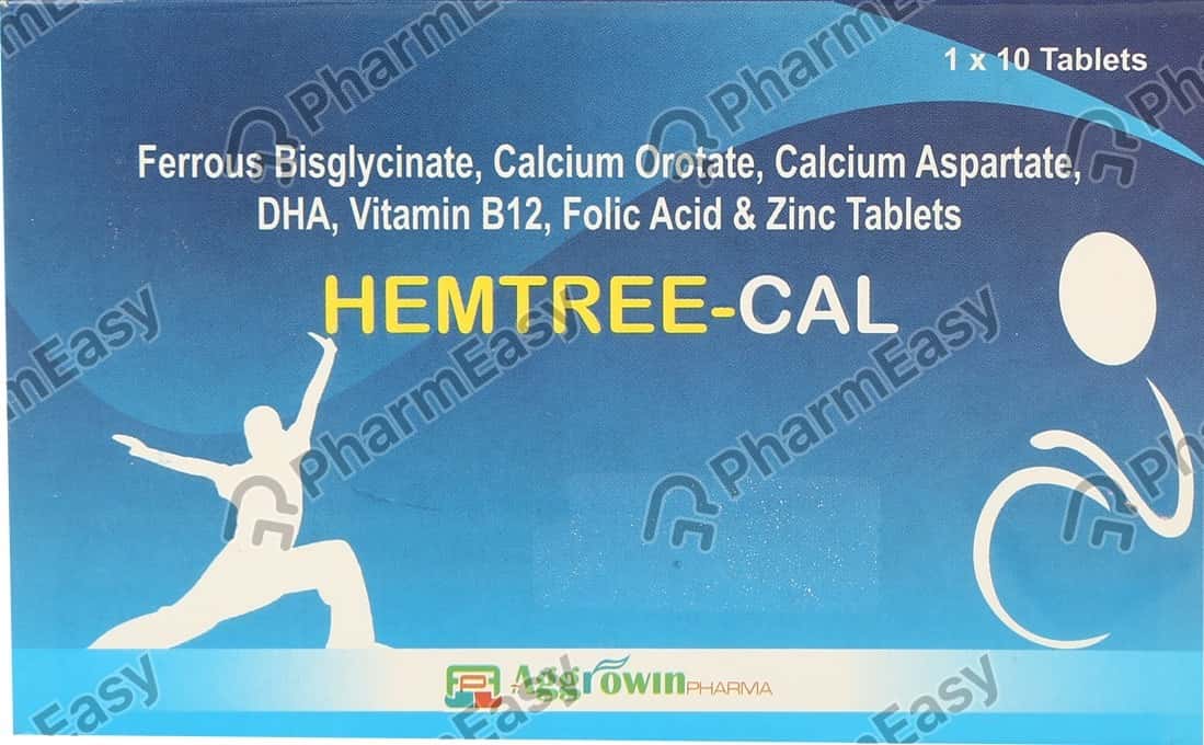 Buy Hemtree Cal Strip Of 10 Tablets Online & Save Up to 24% at PharmEasy