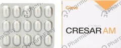Cresar Am 40mg Strip Of 15 Tablets: Uses, Side Effects, Price & Dosage ...