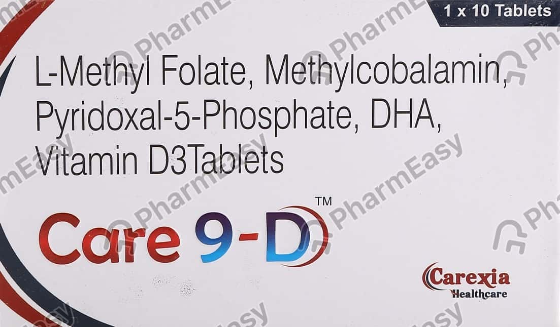 Buy Care 9 D Strip Of 10 Tablets Online & Save Up to 24% at PharmEasy