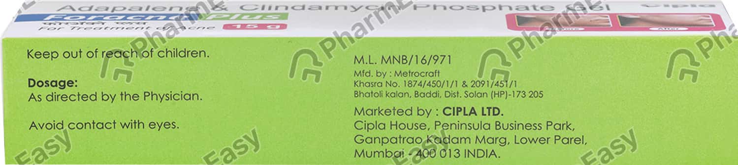 Buy Foracne Plus Gel 15gm Online at Flat 15% OFF | PharmEasy