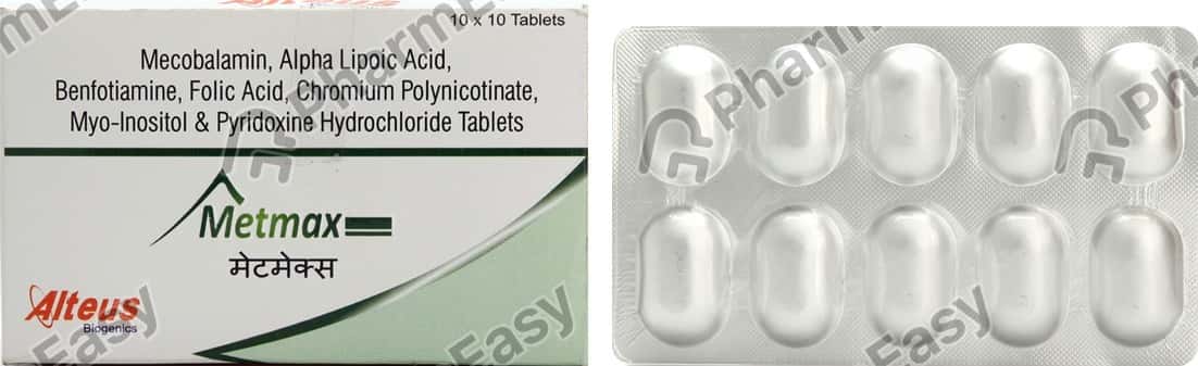 Buy Metmax Strip Of 10 Tablets Online at Flat 15% OFF | PharmEasy