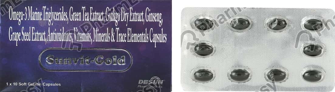 Buy Sunvit Gold Strip Of 10 Capsules Online at Flat 15% OFF | PharmEasy