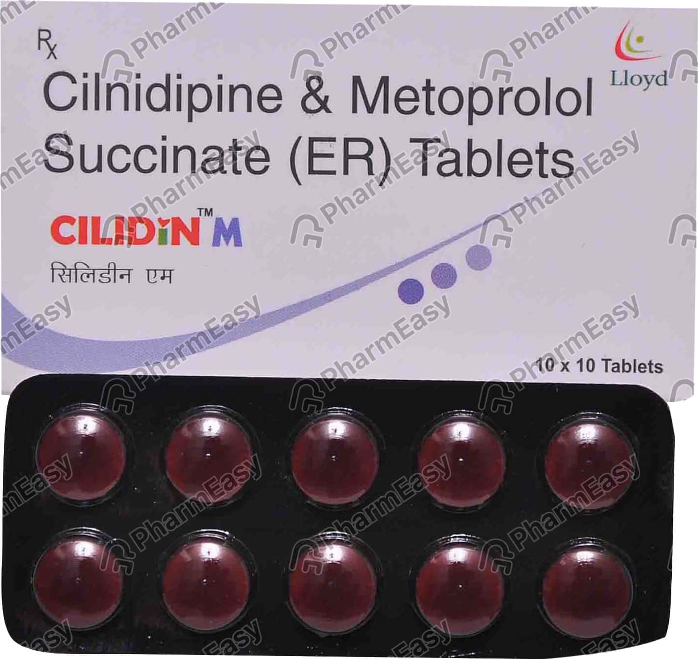 Cilidin M Strip Of 10 Tablets: Uses, Side Effects, Price & Dosage ...