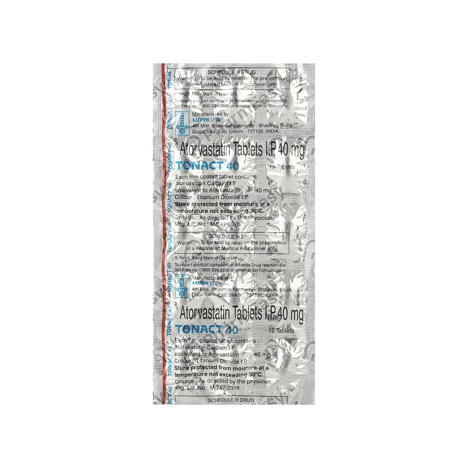 Tonact 40 MG Tablet (15) - Uses, Side Effects, Dosage, Composition ...