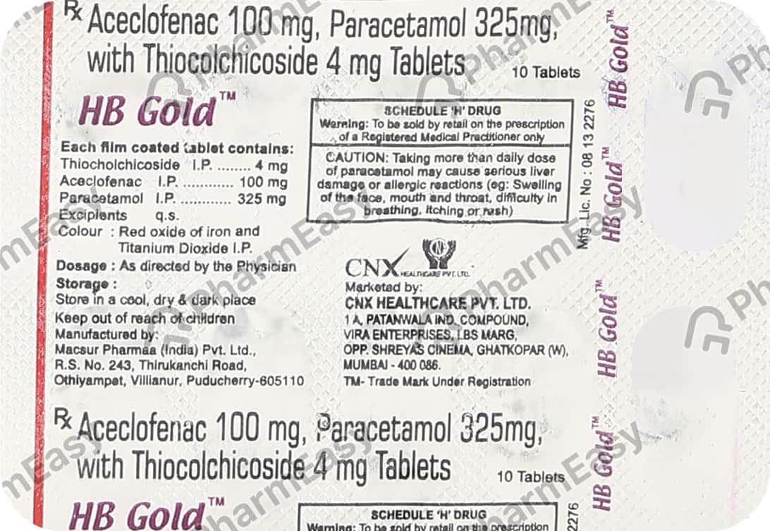 Hb Gold Strip Of 10 Tablets: Uses, Side Effects, Price & Dosage | PharmEasy