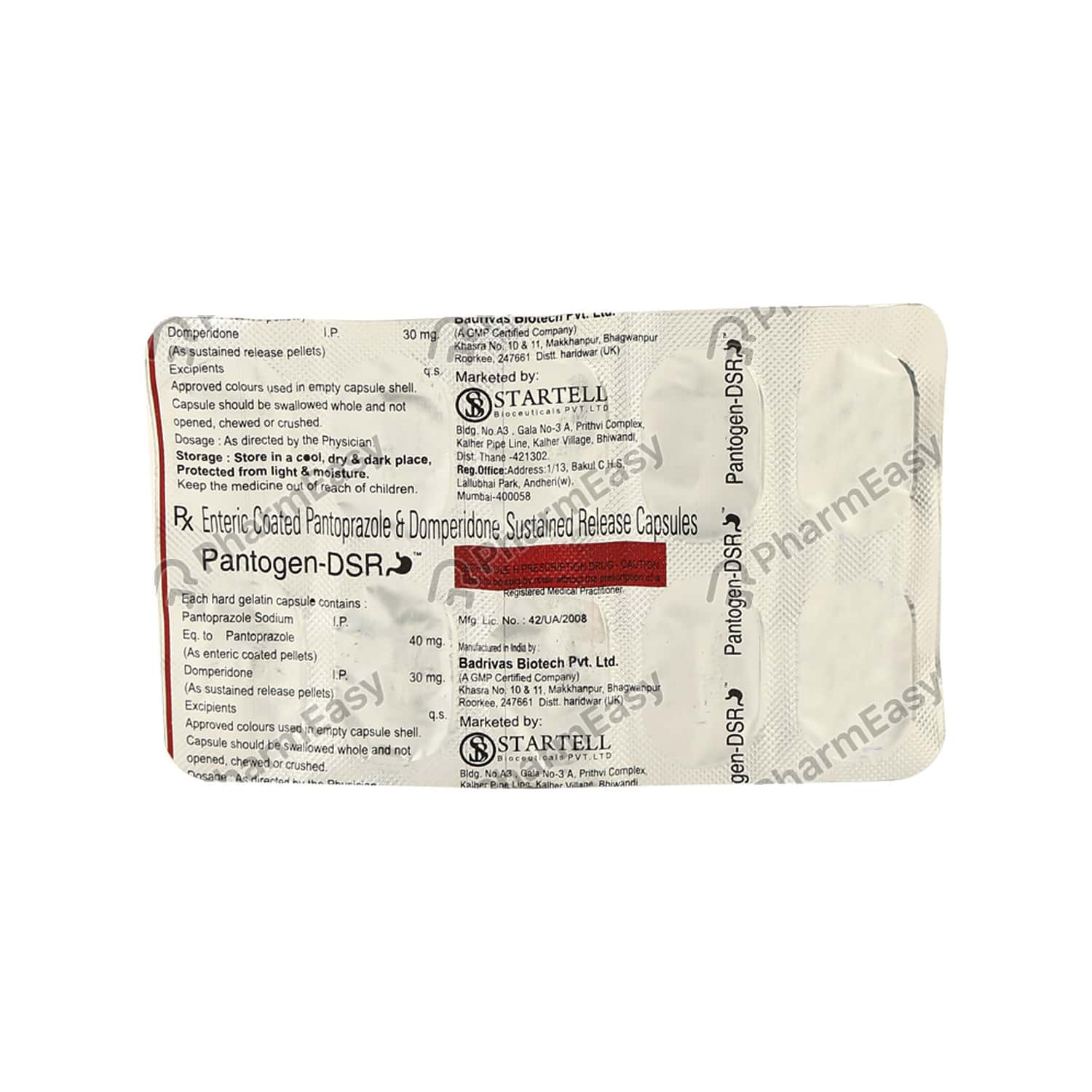 Pantogen Dsr Strip Of 10 Capsules - Uses, Side Effects, Dosage ...