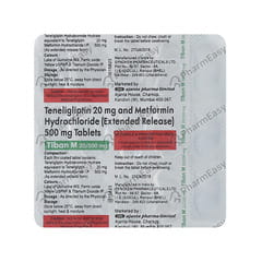 Tiban M 20mg/500mg Tab 15'S - Uses, Side Effects, Dosage, Composition ...