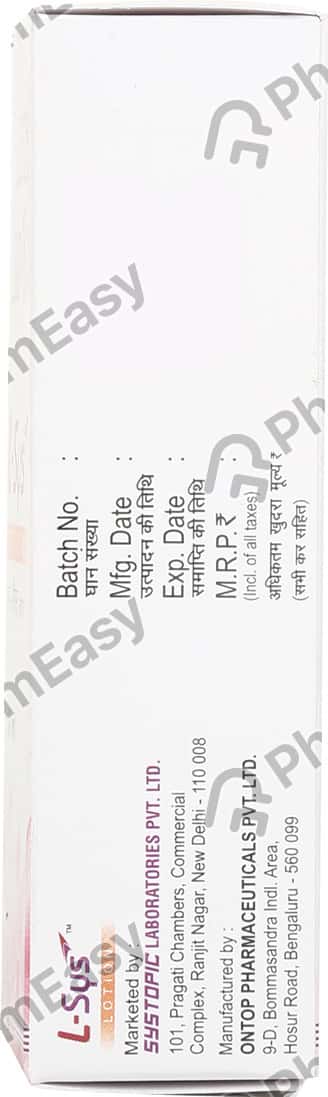 L Sys 1 %W/V Lotion (30): Uses, Side Effects, Price, Dosage ...