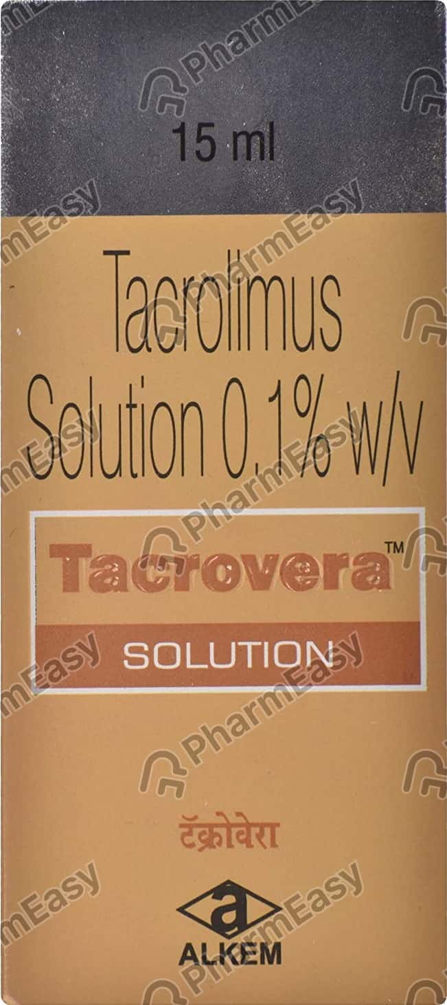 Tacrovera 0.1 %W/V Liquid For Skin Application (15): Uses, Side Effects ...