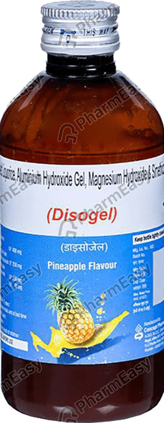 Buy Disogel Pineapple Flavour Sugar Free Bottle Of 460ml Suspension ...