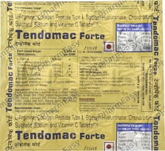 Buy Tendomac Forte Strip Of 15 Tablets Online & Save Up to 24% at PharmEasy