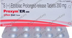 Proxym Er 200 MG Tablet (10): Uses, Side Effects, Price & Dosage ...