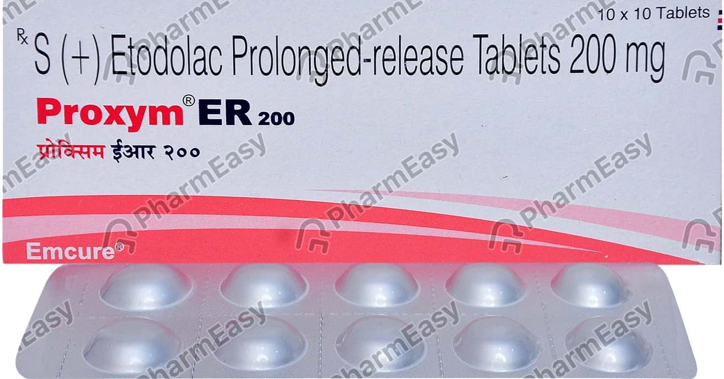 Proxym Er 200 MG Tablet (10): Uses, Side Effects, Price, Dosage ...