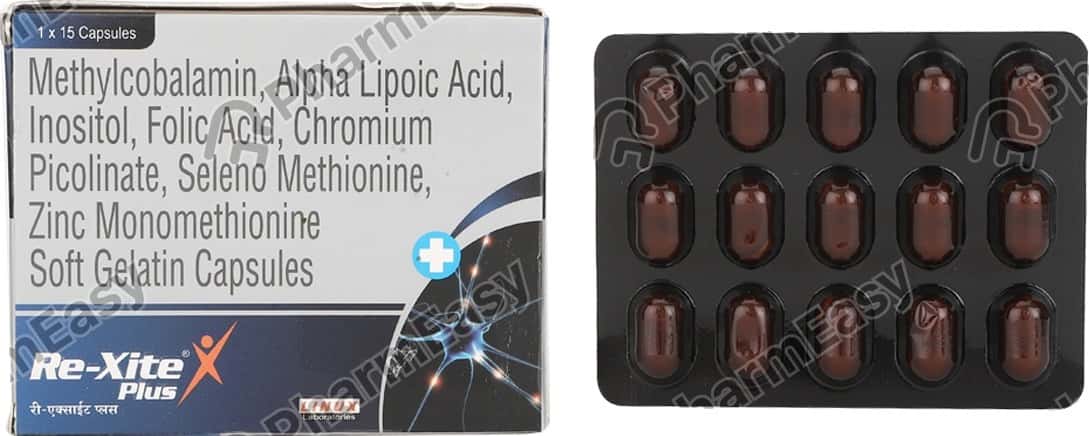 Buy Rexite Plus Strip Of 15 Capsules Online at Flat 15% OFF | PharmEasy