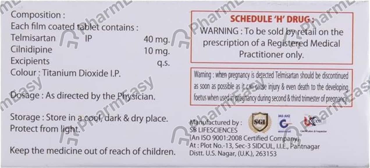 Telonyx Ln 40mg Strip Of 10 Tablets: Uses, Side Effects, Price & Dosage ...