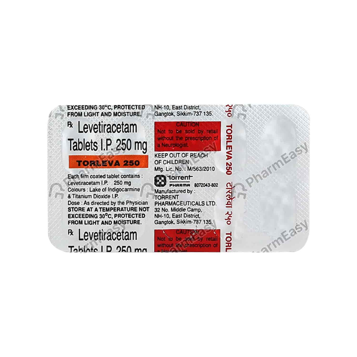 Buy Torleva 250mg Strip Of 10 Tablets Online at flat 15% off | PharmEasy