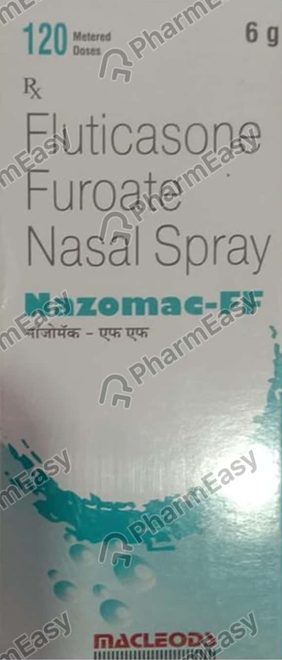 Nazomac Ff 27.5 MCG Nasal Spray (6): Uses, Side Effects, Price & Dosage ...