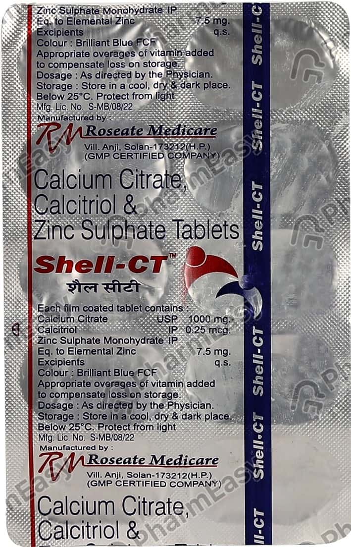 Shell Ct Strip Of 10 Tablets: Uses, Side Effects, Price & Dosage ...