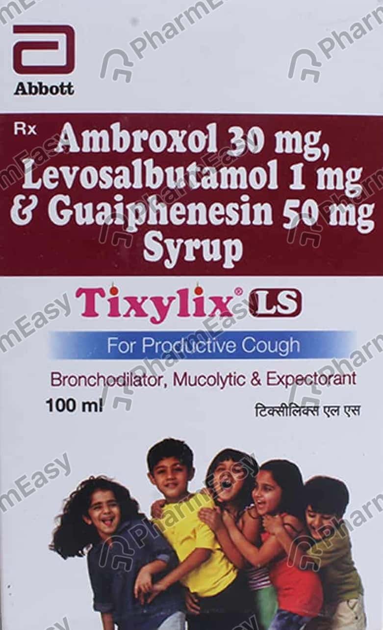 Tixylix Ls Bottle Of 100ml Syrup: Uses, Side Effects, Price & Dosage ...