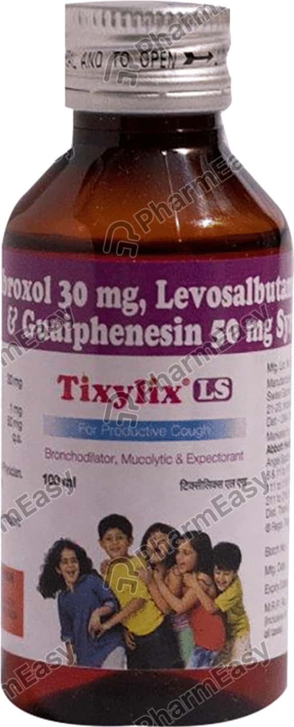 Tixylix Ls Syrup 100ml: Uses, Side Effects, Price & Dosage | PharmEasy