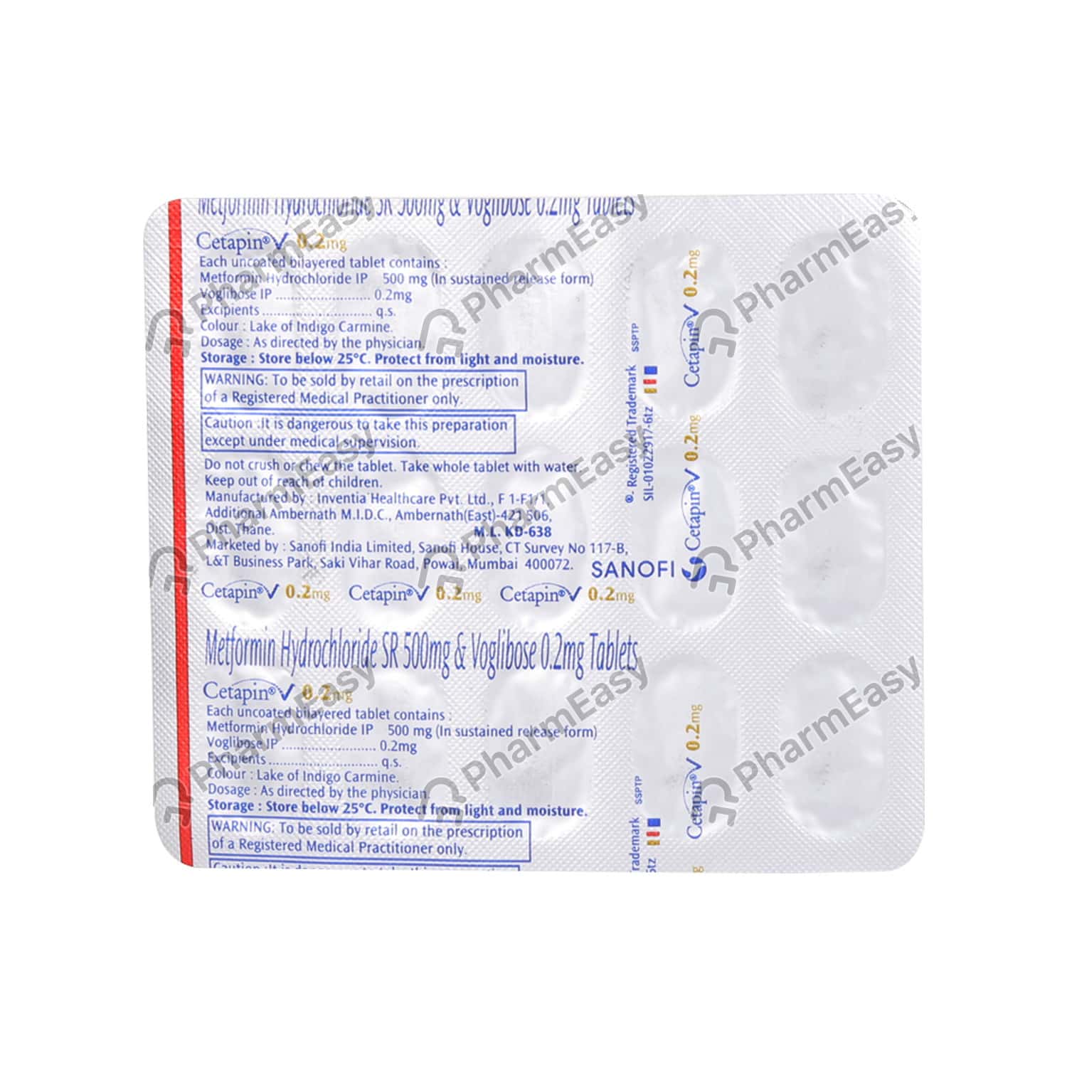 Buy Cetapin V 0.2mg Tab 15'S Online at Flat 18% OFF* | PharmEasy