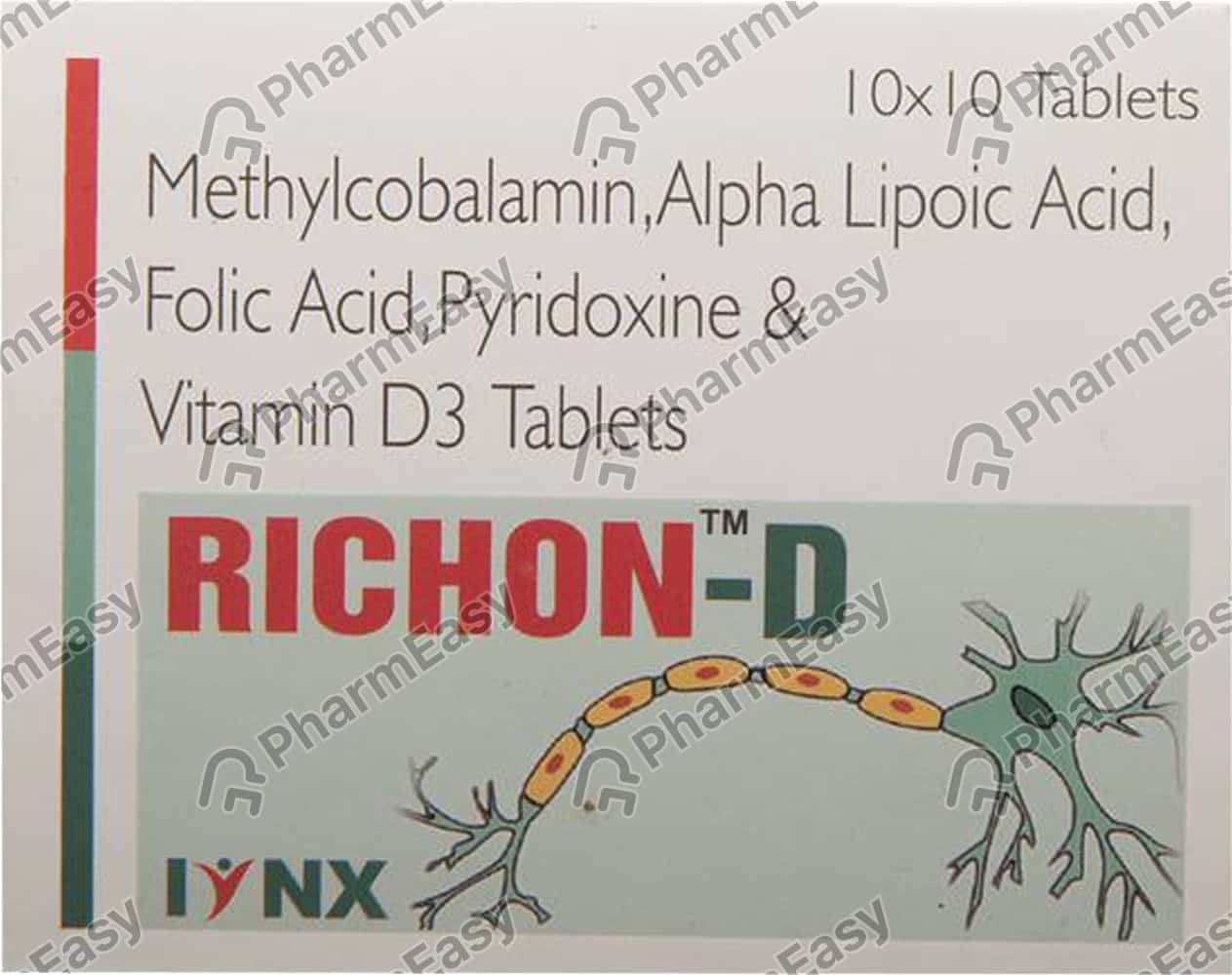 Richon D Strip Of 10 Tablets: Uses, Side Effects, Price & Dosage ...