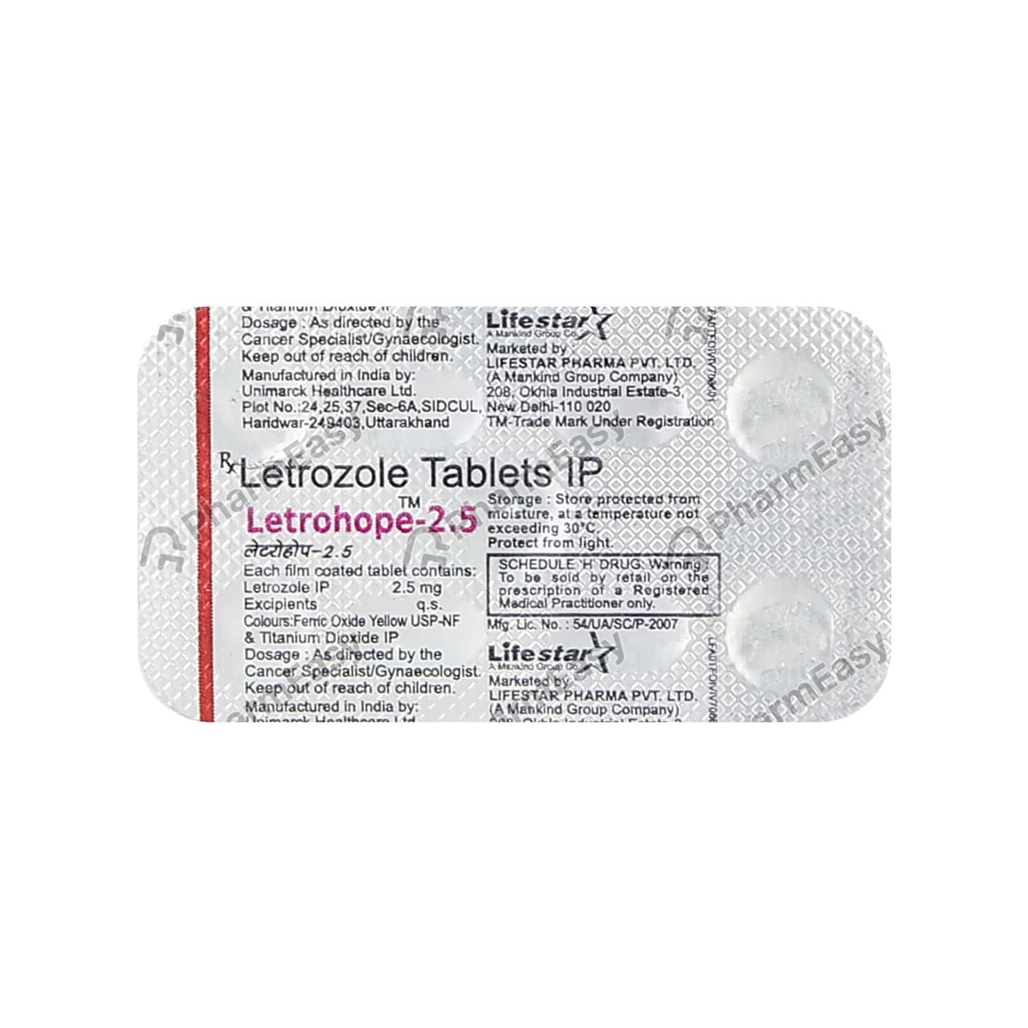 Letrohope 2.5 MG Tablet (5) - Uses, Side Effects, Dosage, Composition ...