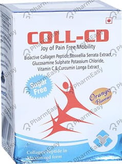 Buy Coll Cd Orange Flavour Sugar Free Sachet Of 12.5gm Powder Online at ...