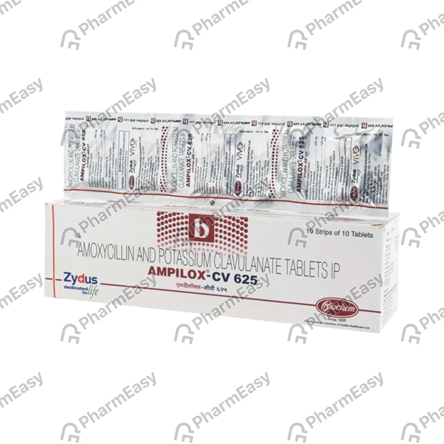 Ampilox Cv 625mg Strip Of 10 Tablets: Uses, Side Effects, Price ...