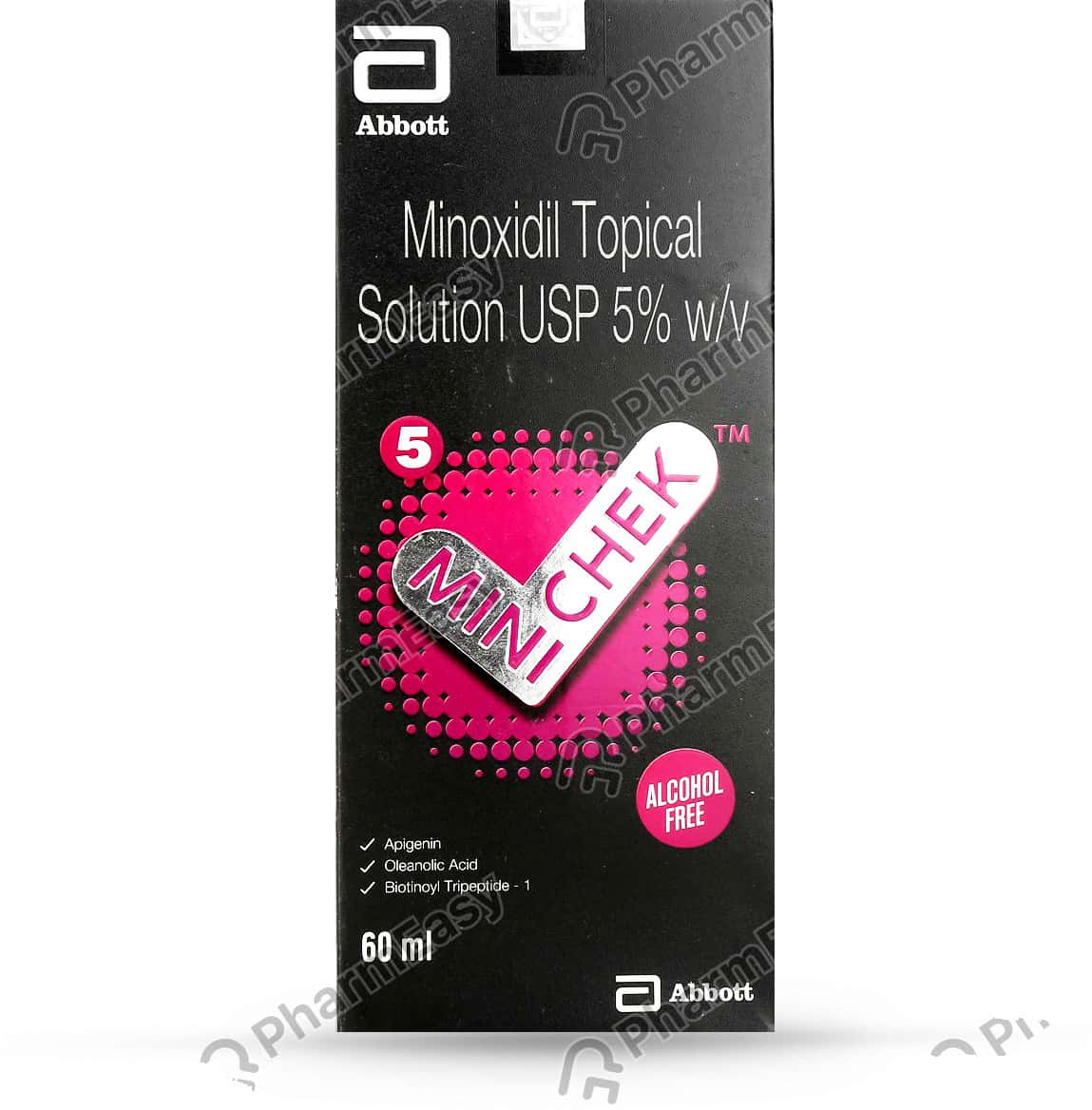 Minichek 5 %W/V Skin Solution (60): Uses, Side Effects, Price & Dosage ...