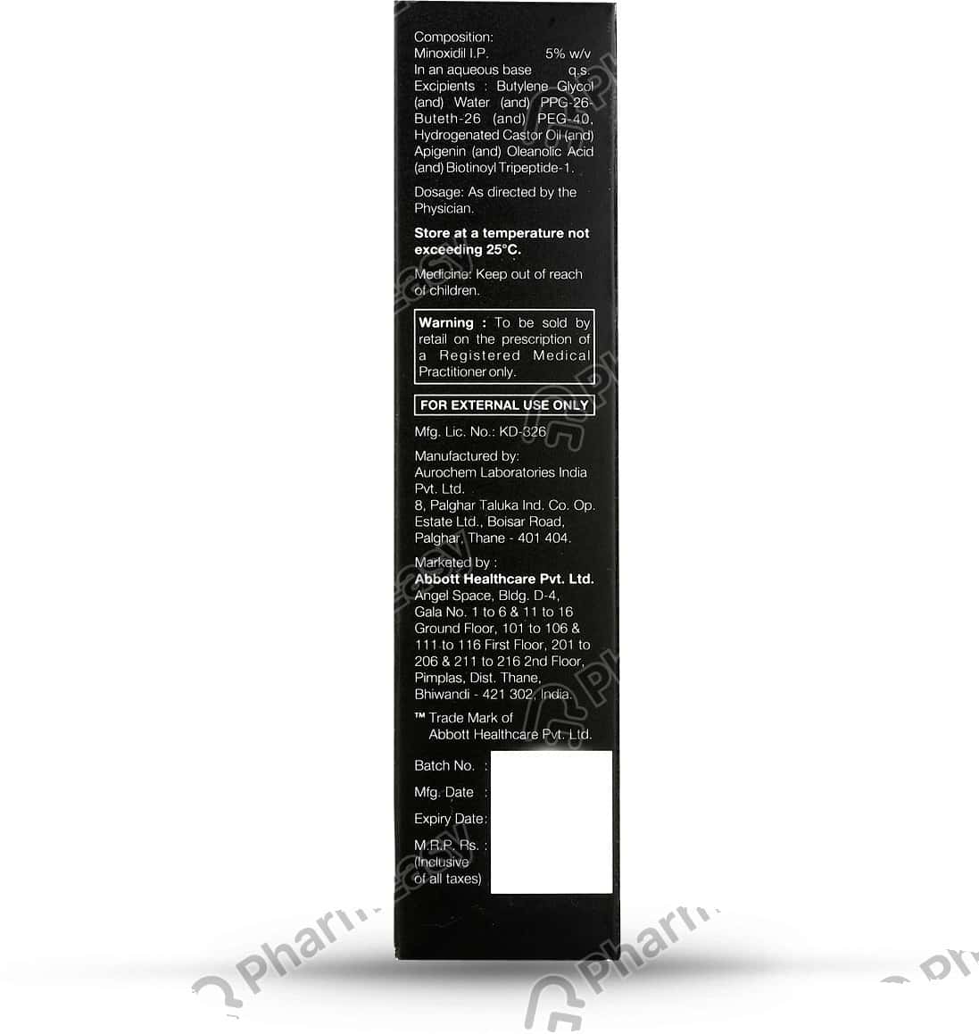 Minichek 5 %W/V Skin Solution (60): Uses, Side Effects, Price, Dosage ...