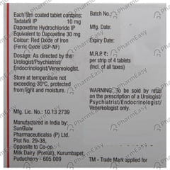 Duraplus Strip Of 4 Tablets: Uses, Side Effects, Price & Dosage | PharmEasy