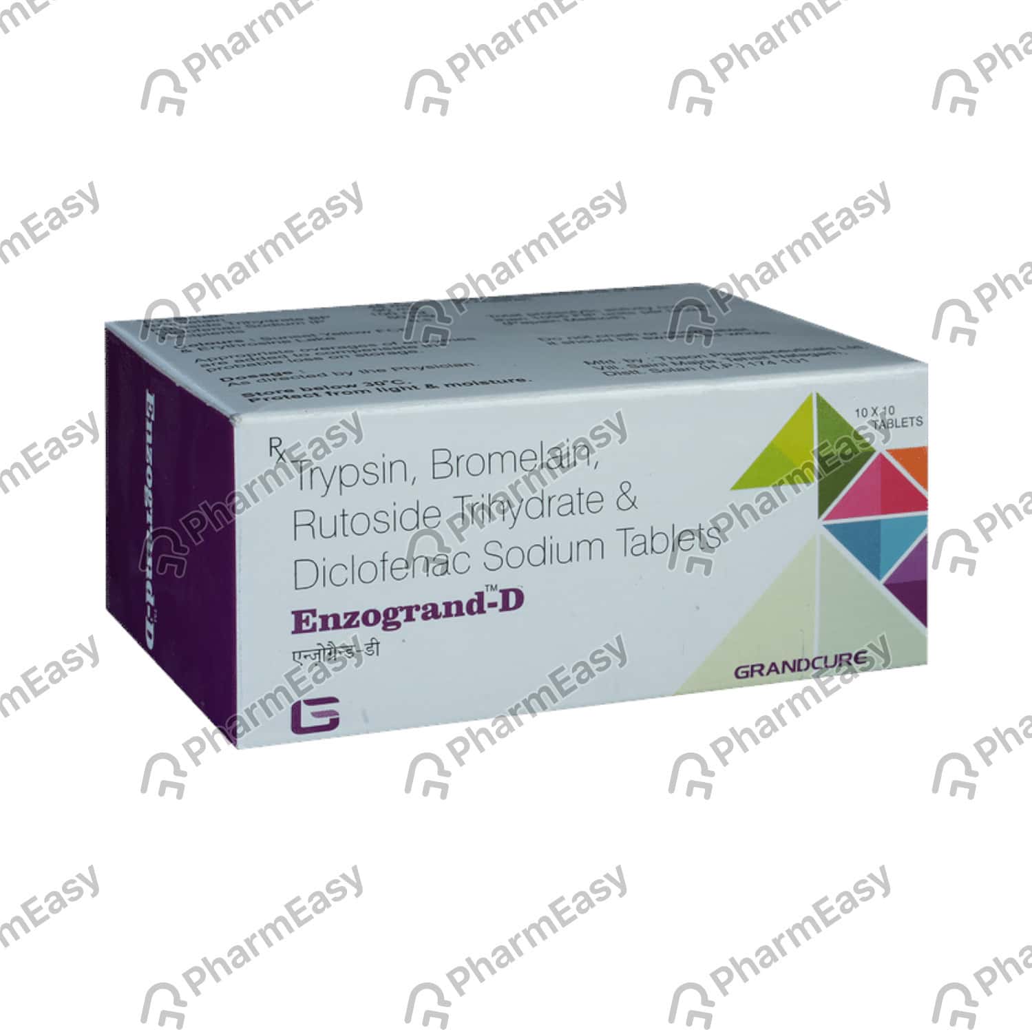 Enzogrand D Strip Of 10 Tablets: Uses, Side Effects, Price & Dosage ...