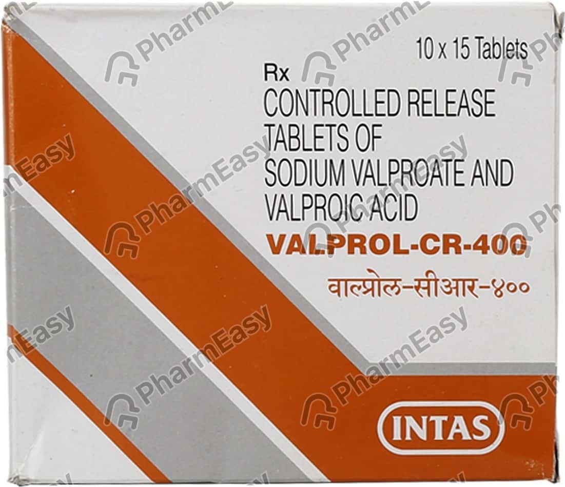 Valprol Cr 400mg Strip Of 15 Tablets: Uses, Side Effects, Price ...