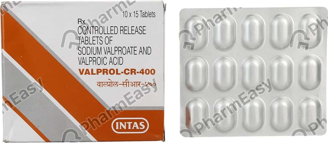 Valprol Cr 400mg Strip Of 15 Tablets: Uses, Side Effects, Price ...