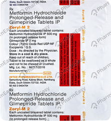 Zoryl M 2mg Strip Of 20 Tablets: Uses, Side Effects, Price & Dosage ...