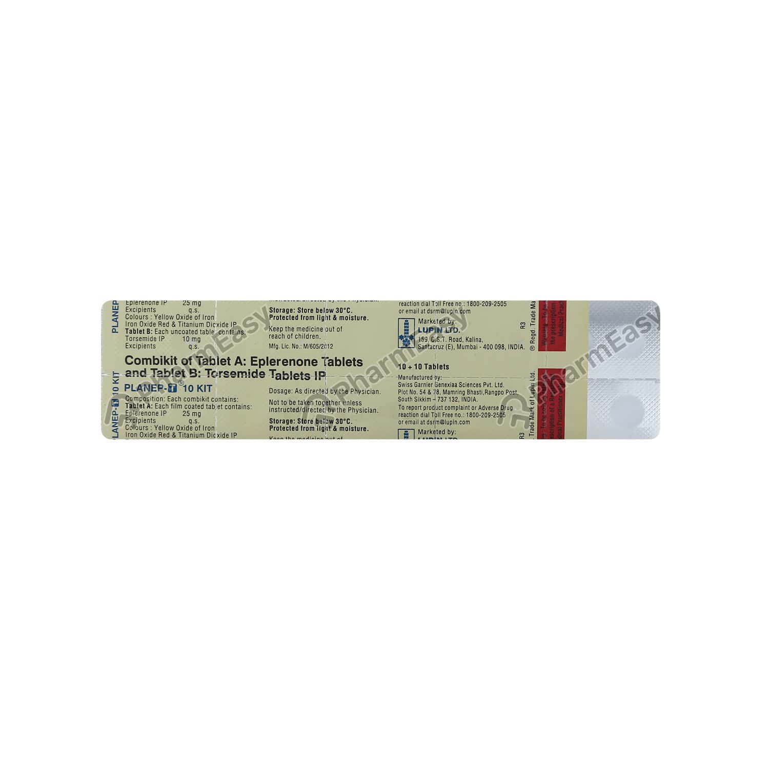 Buy Planep T 10mg Kit 20'S Online at Flat 18% OFF* | PharmEasy