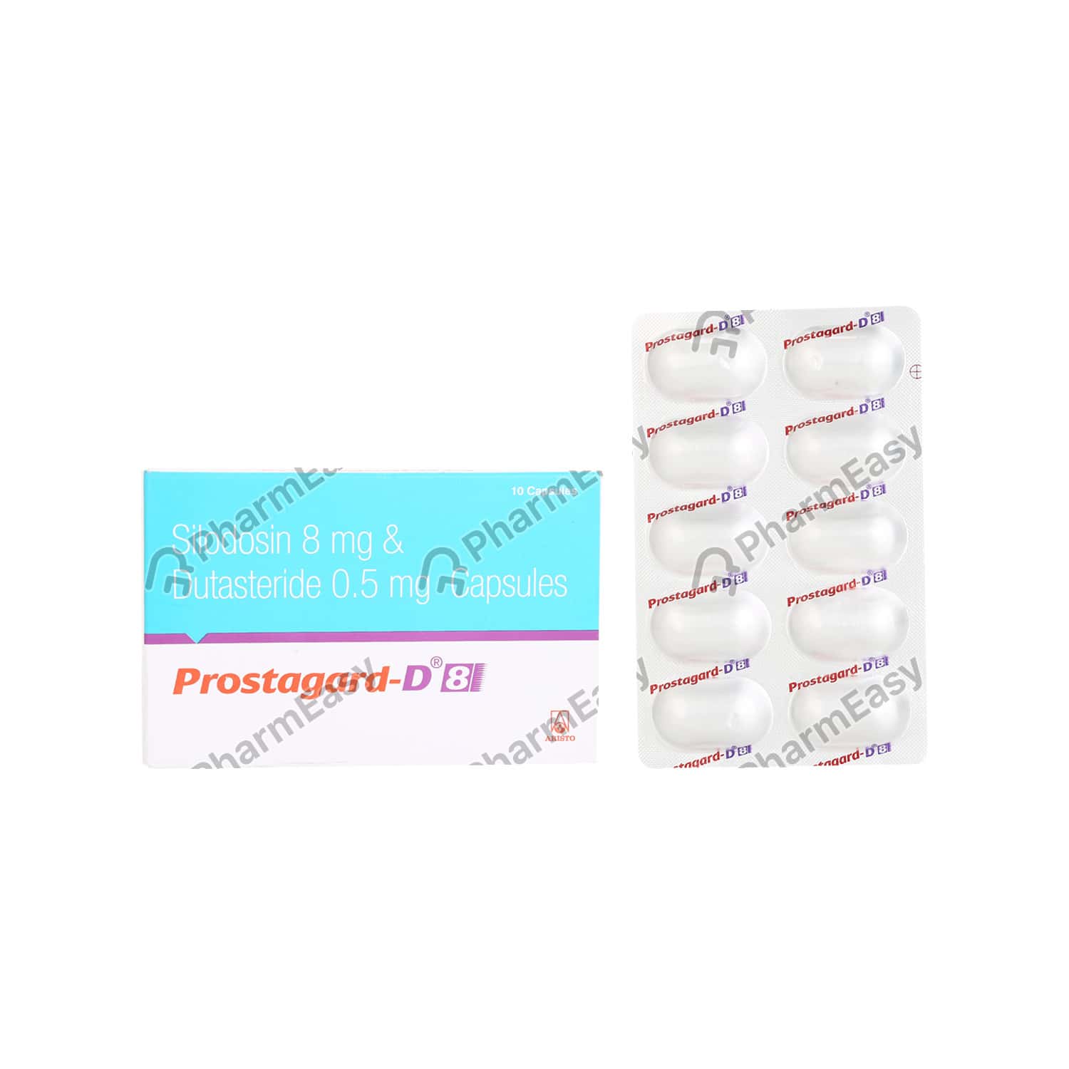 Prostagard D 8mg/0.5mg Strip Of 10 Capsules: Uses, Side Effects, Price ...
