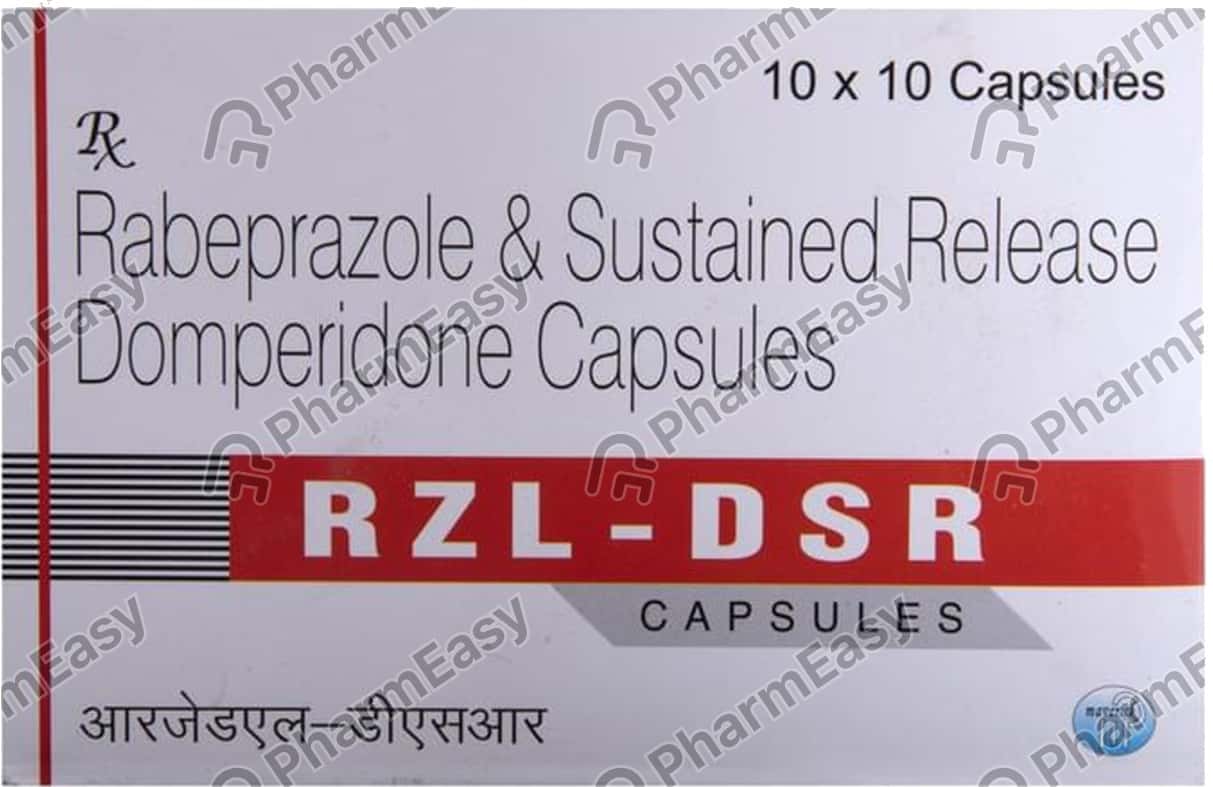 Rzl Dsr Strip Of 10 Capsules: Uses, Side Effects, Price & Dosage ...